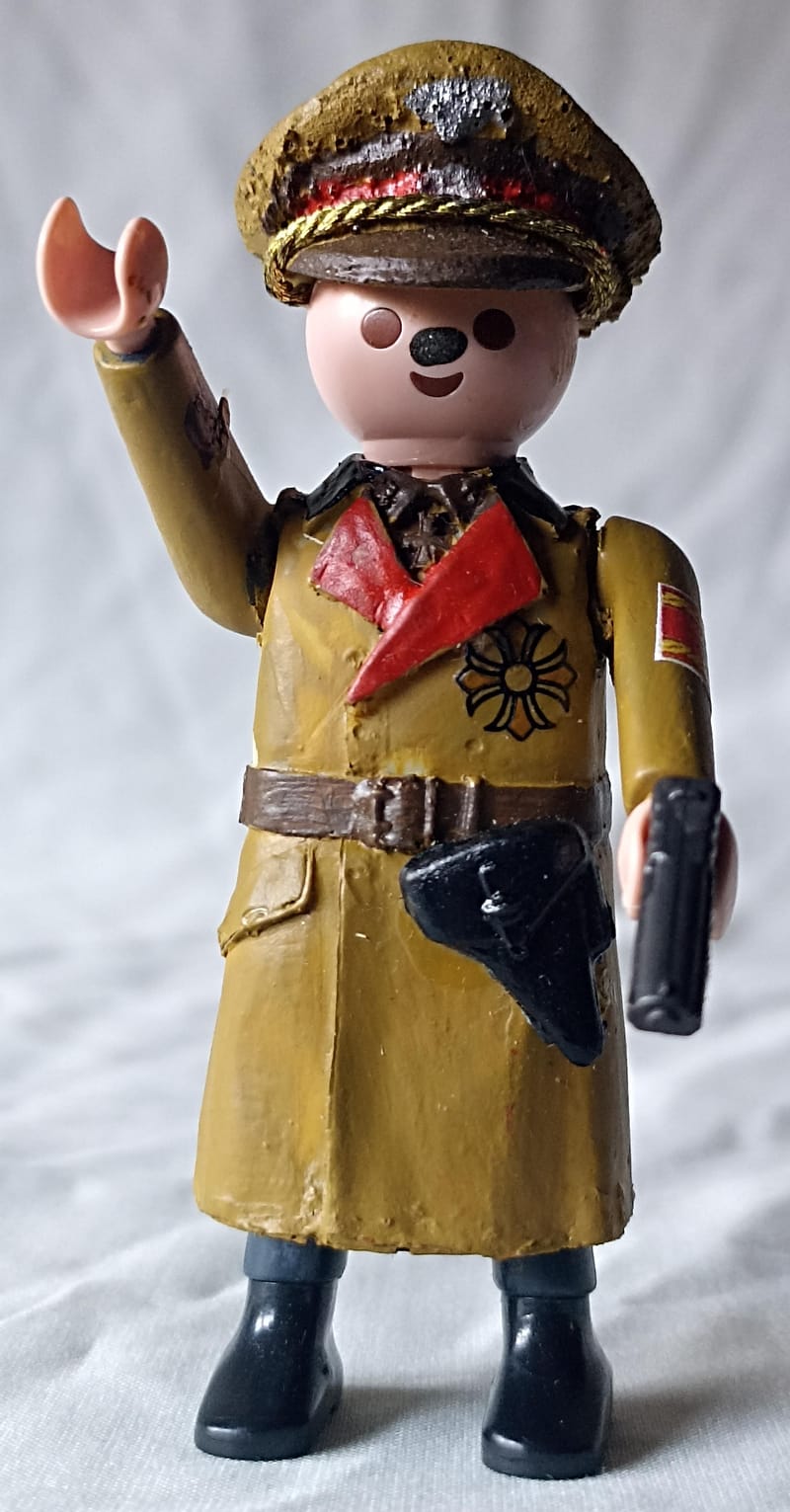 Adolf Hitler con pistola de playmobil (III Reich Hitler- Nazi- Alemania) WWII de 1997 - ATTICAE