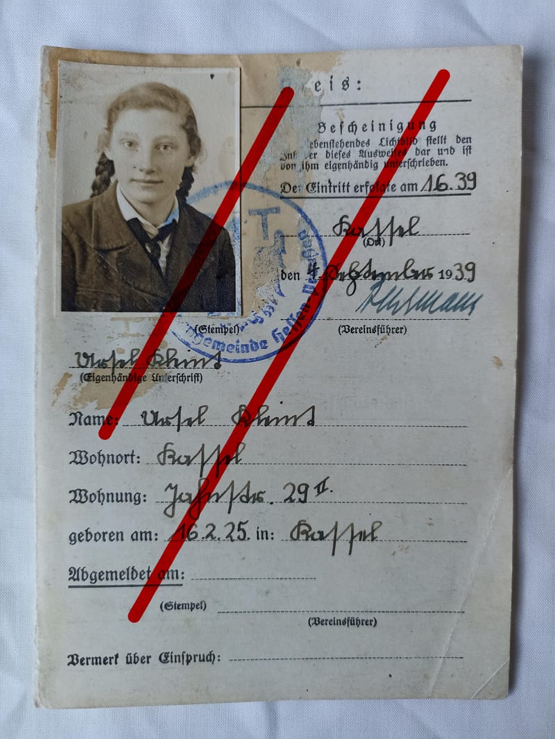 Certificación del RAD femenino, original (III Reich Hitler- Nazi ...