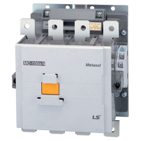 LS Metasol MC-100a/4P AC/DC24V 50/60Hz 2a2b Screw Контактор