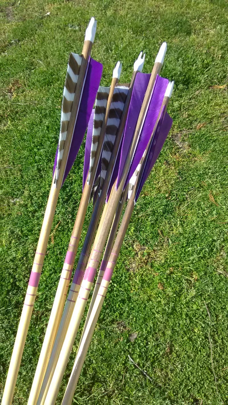 Traditional cedar arrows