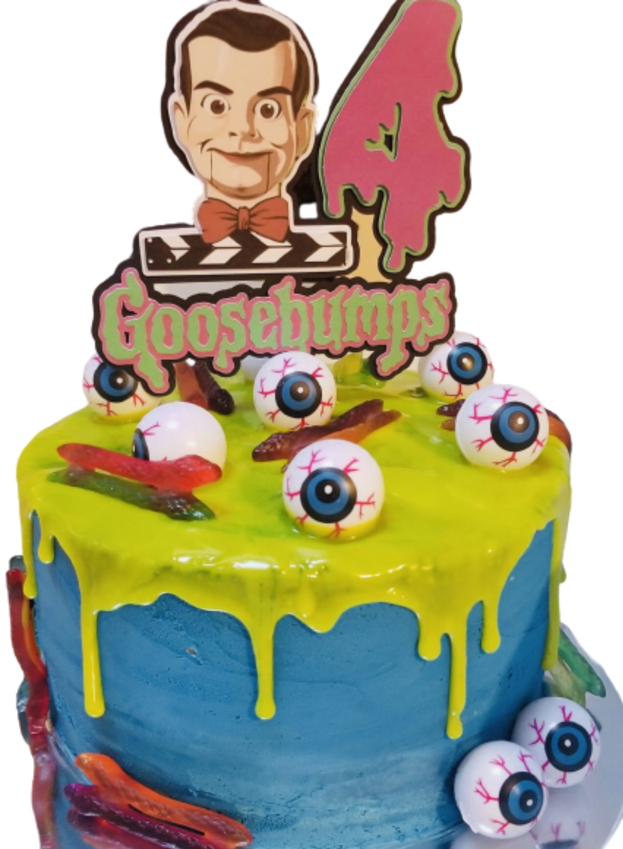 2 Layer Oreo Goosebumps Birthday Cake with Buttercream Frosting and ...