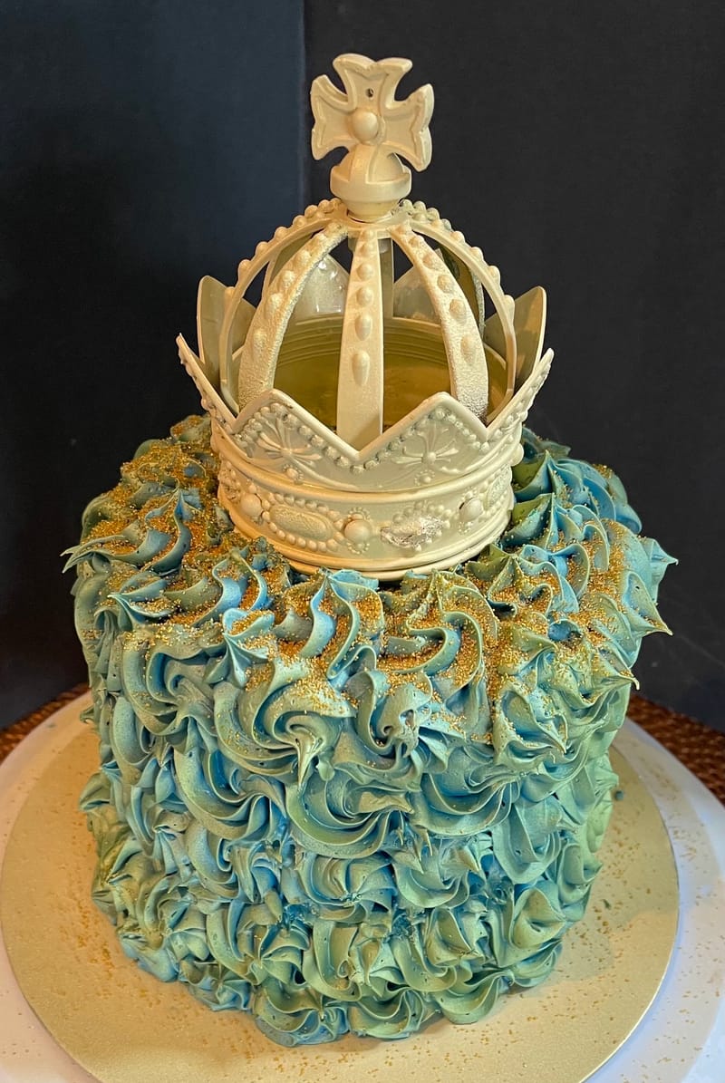 Triple Layer Chocolate Custom Birthday Cake - Cabbit Cakes