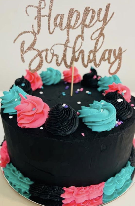 2 Layer Oreo Birthday Cake with Buttercream Frosting - Cabbit Cakes