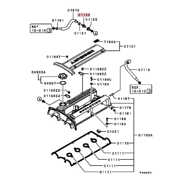 Valvola PCV (Positive Crankshaft Ventilation) - Ultrasport Racing Cars