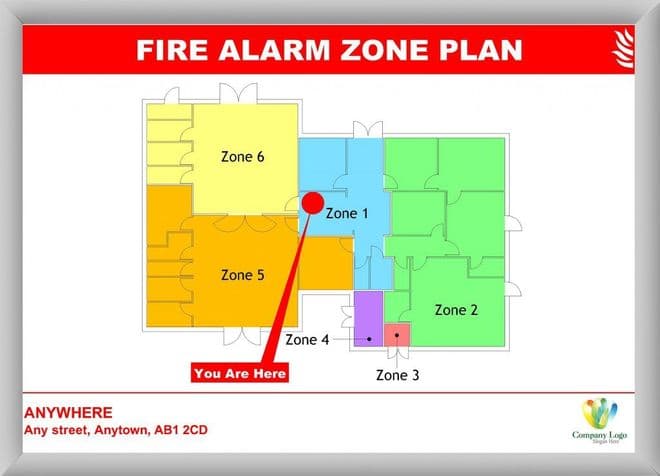 Fire Alarm Zone Plans - Fire Escape Plans - Slough, Berkshire