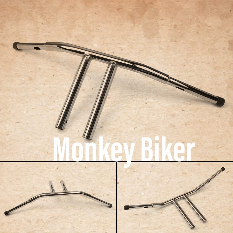 MB-TC1-3 Timon T BAR ,Chopper , 1" de alto Cromado - Monkey Biker Shop®