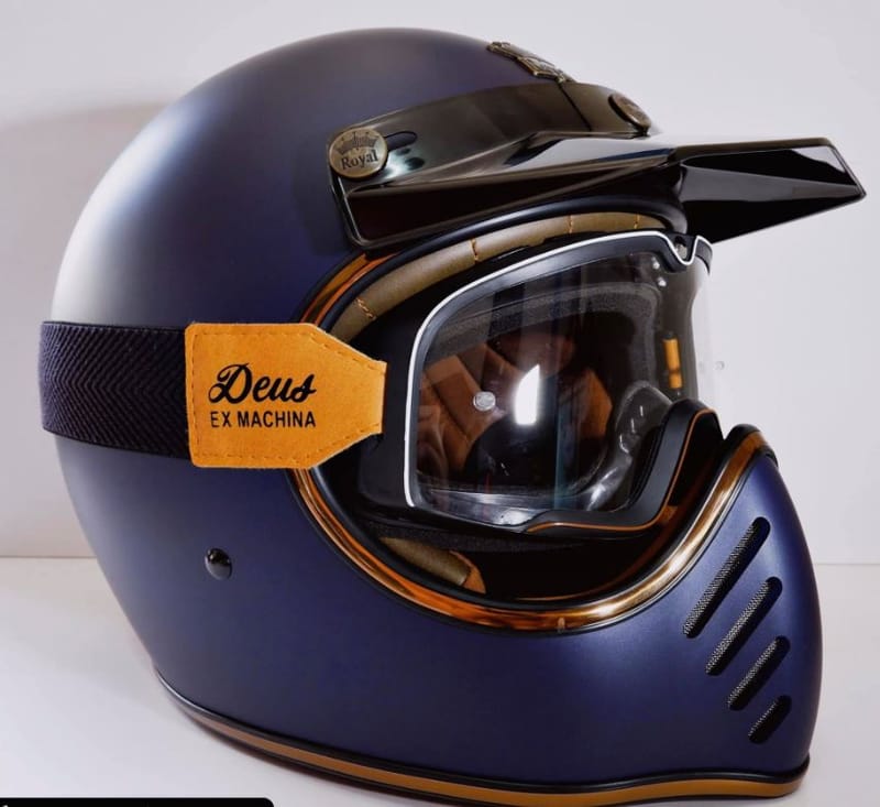 H01-8- casco Café Racer Royal Full Face, Tipo Cross, H01, Color Rojo ...