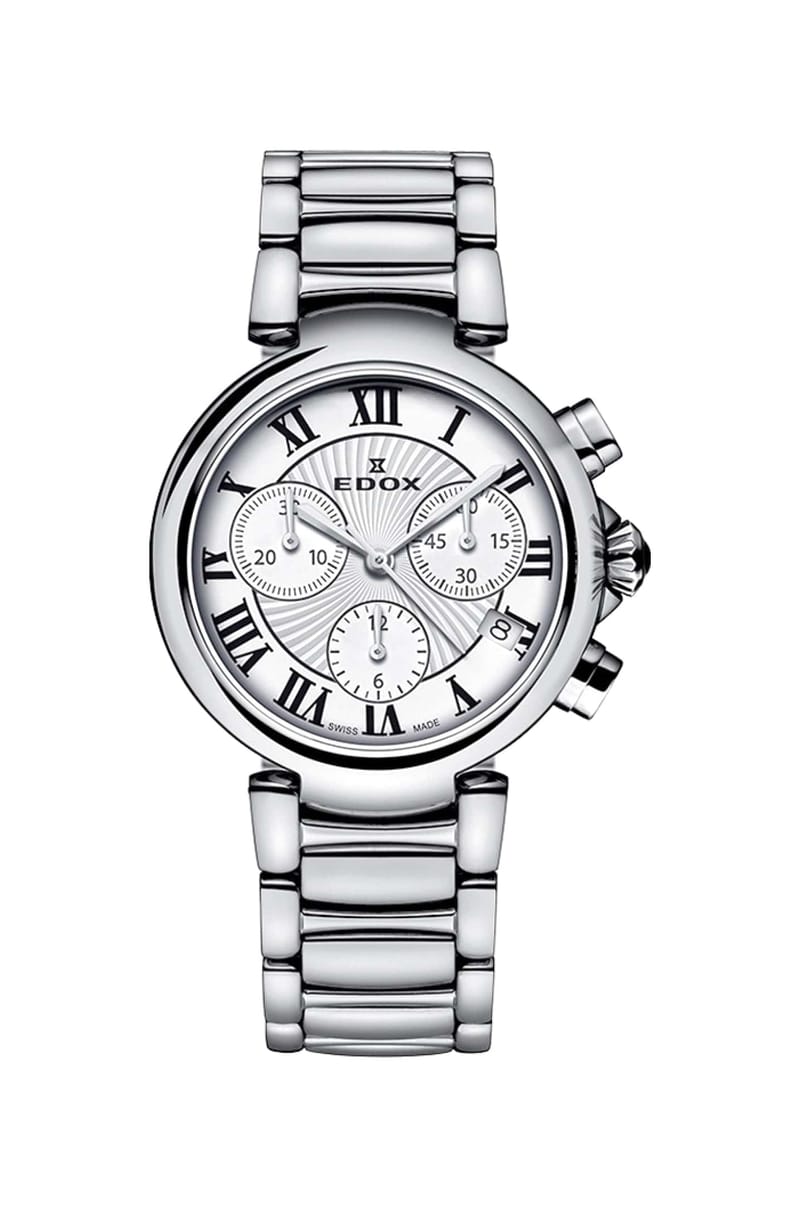 Relojes Edox de acero para dama y caballero