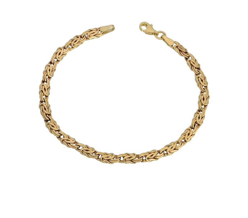 Pulseras en oro 18 kilates para dama y caballero