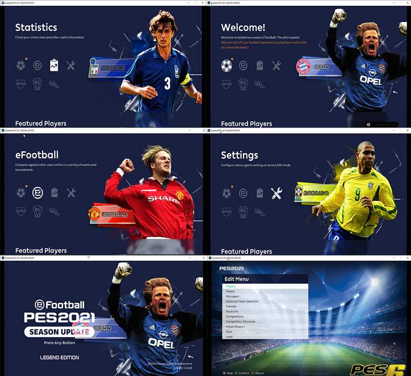 Menu pes 2020, 2021 - alireza store