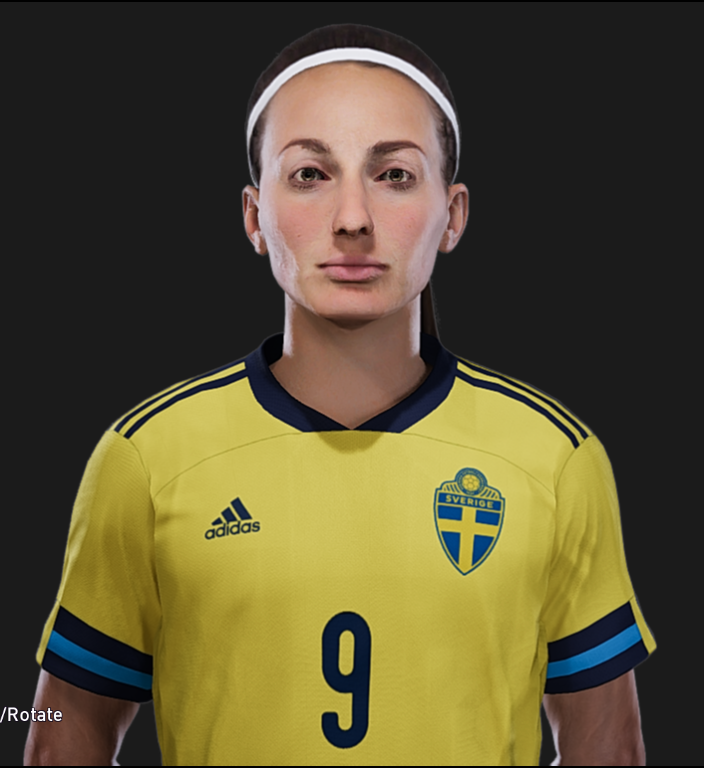 Woman player PES FACE