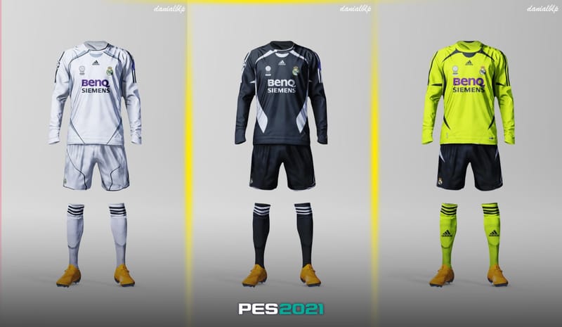 Real madrid 2006 kits+font - alireza store