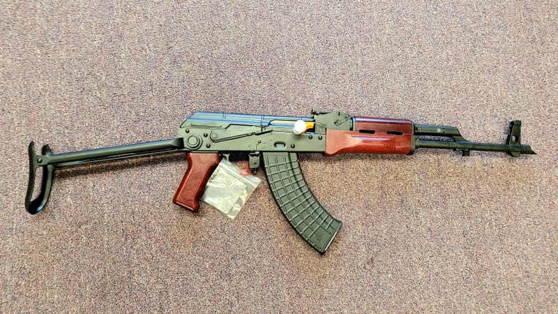 Folding AK47 7.62x 39mm PSAK-47 GF3 IMITATION "BAKELITE" FORGED ...