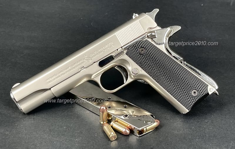 MINIATURE 1:1.5 SCALE M1911 In Silver with CNC 2 TONE COLOR DUMMY ...