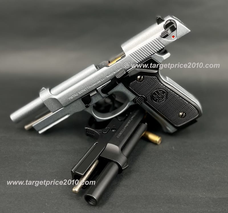 MINIATURE 1:1.5 SCALE 92F BERETTA WITH CNC 2 TONE COLOR DUMMY BULLET ...