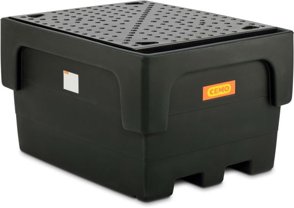 IBC bund made of steel, GS1a AB1 with 1 filling stand, galvanised - Mor ...