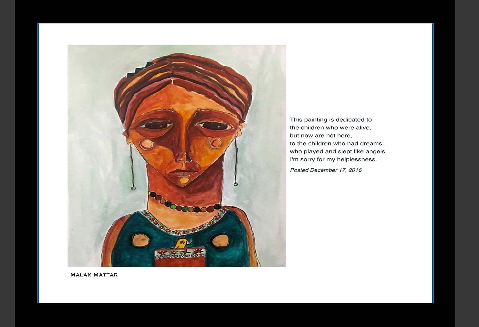 The Art of Malak Mattar - GAZA ACCESS