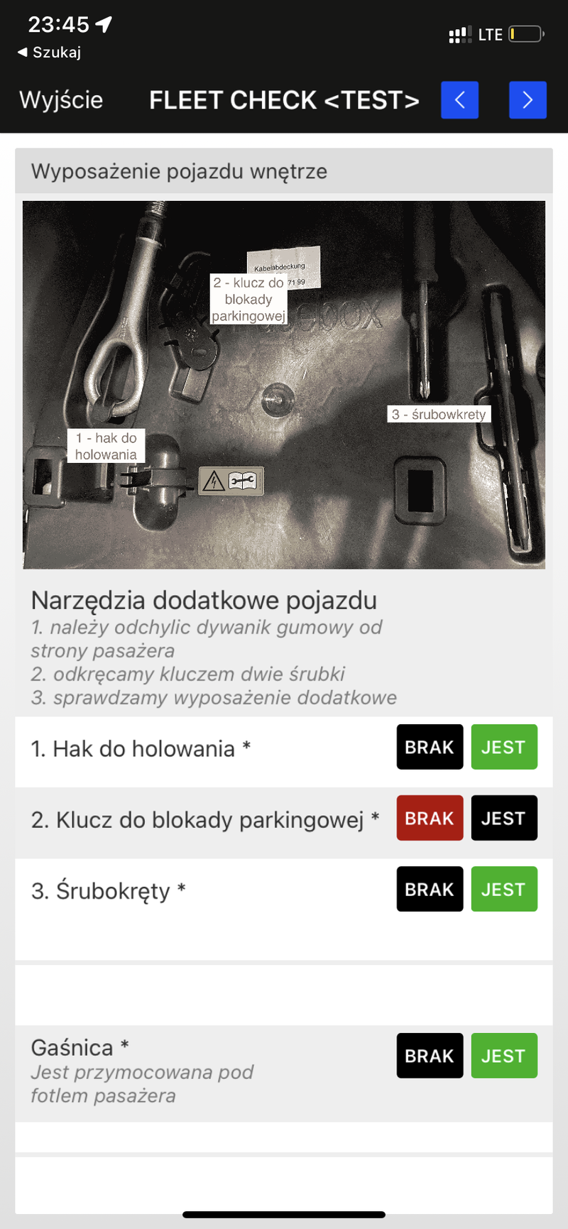 Aplikacja ETASK FLEET CHECK - ETASK Realizujemy Twoje zadania