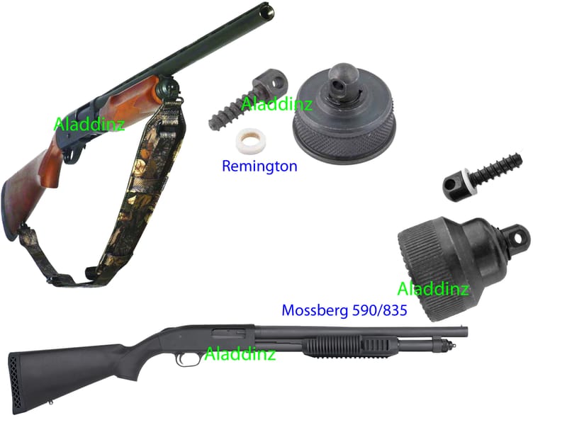 Shotgun Mag Cap w QD Stud Remington or Mossberg - Aladdinz