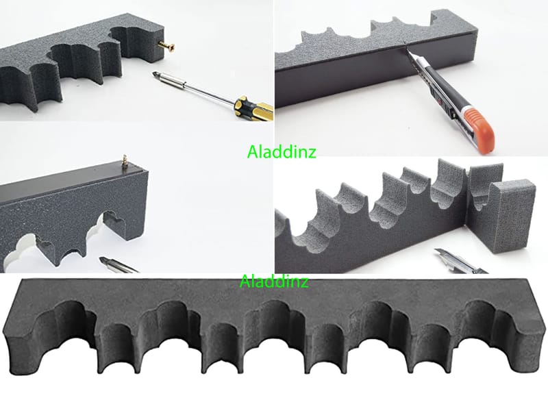 Gun Rack 5 + 4 Foam Holder - Aladdinz