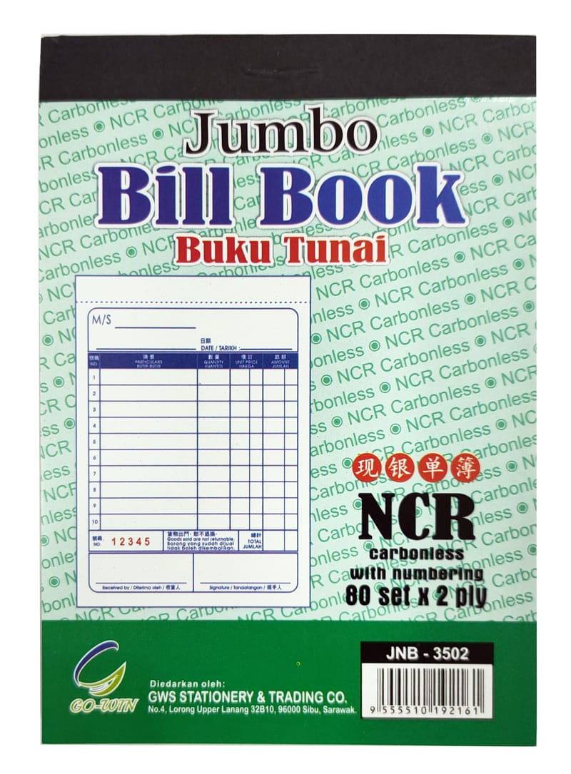 BILL BOOK - GREAT WALL STATIONERY SDN BHD