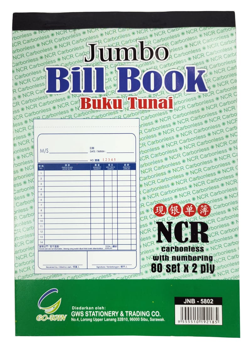 BILL BOOK - GREAT WALL STATIONERY SDN BHD