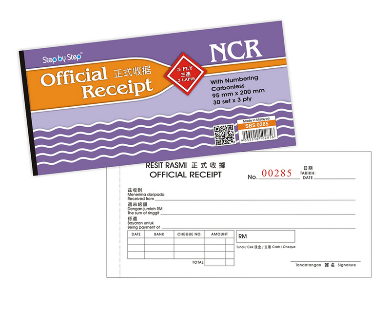 OFFICIAL RECEIPT - GREAT WALL STATIONERY SDN BHD