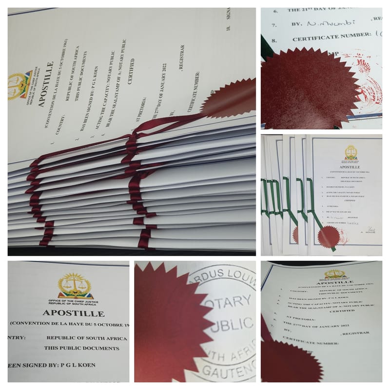 APOSTILLE CERTIFICATE SERVICES PRETORIA