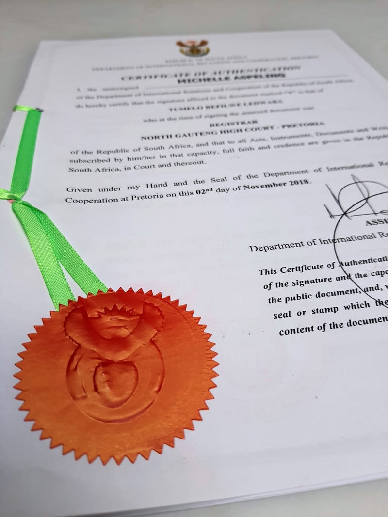 How and why is the Apostille bound and attached?