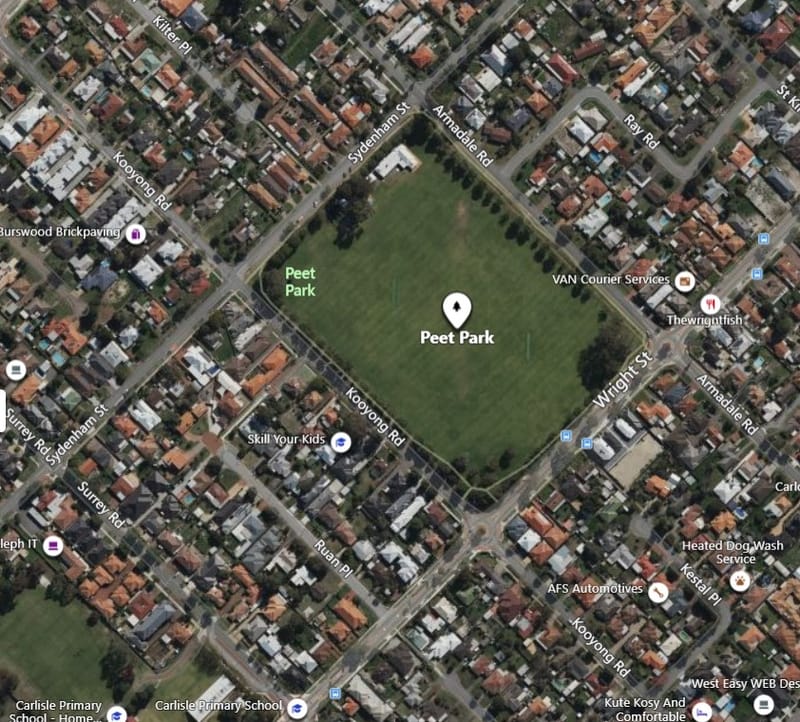 Peet Park - HistoryofWARL.com.au