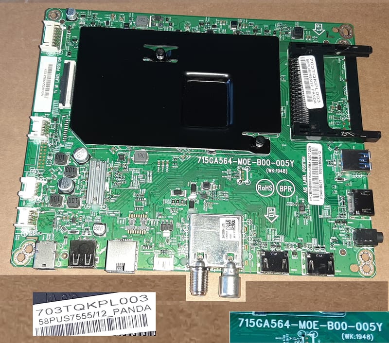 CCPD-TC575-009 V1.0 PLACA T-CON BOARD SCHEDA PHILIPS 58PUS7555/12