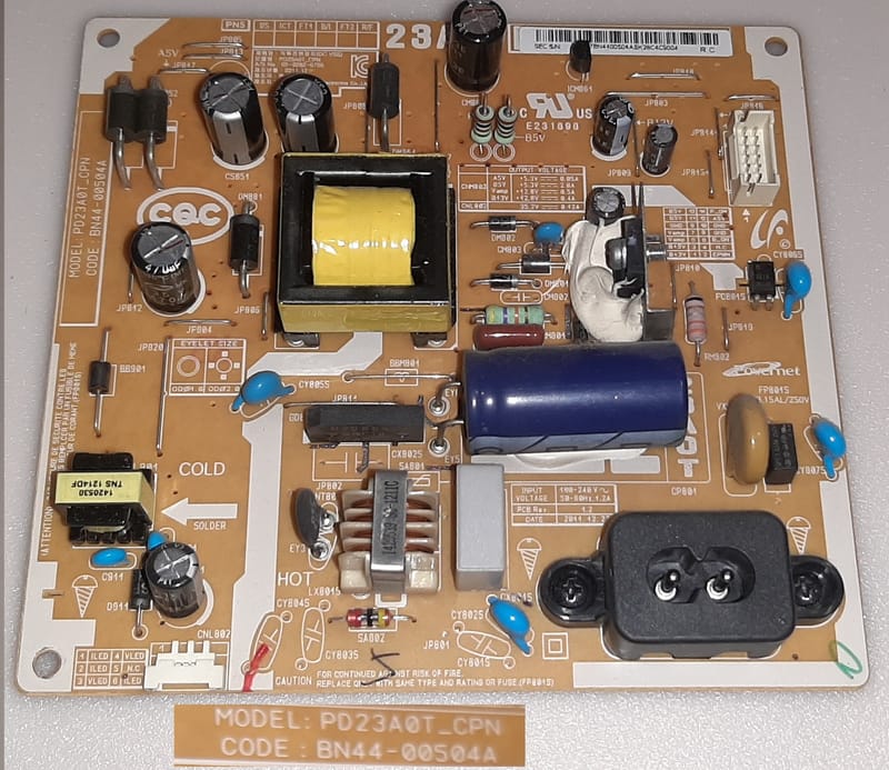 BN44-00504A FUENTE POWER SUPPLY BOARD SCHEDA SAMSUNG T19B300EW