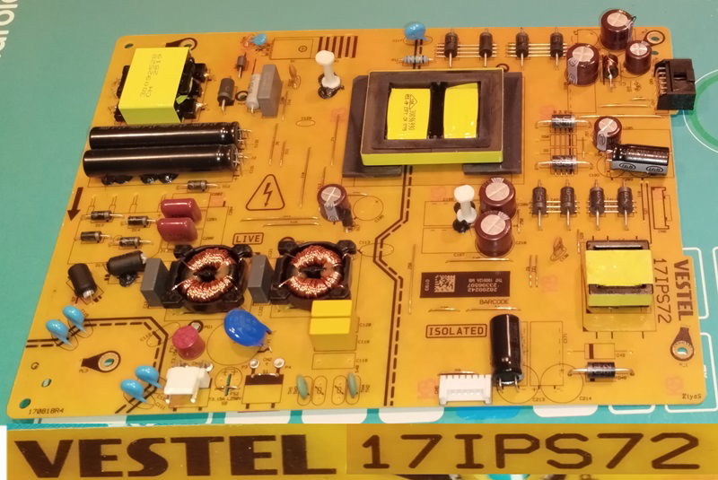 VESTEL 17IPS72 PLACA POWER SUPPLY BOARD EAS ELECTRIC E43SL952