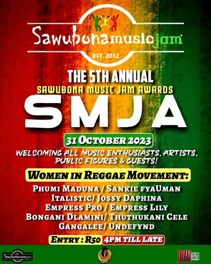 #WomenInReggaeMovement takes over Sawubona Music Jam Awards 2023