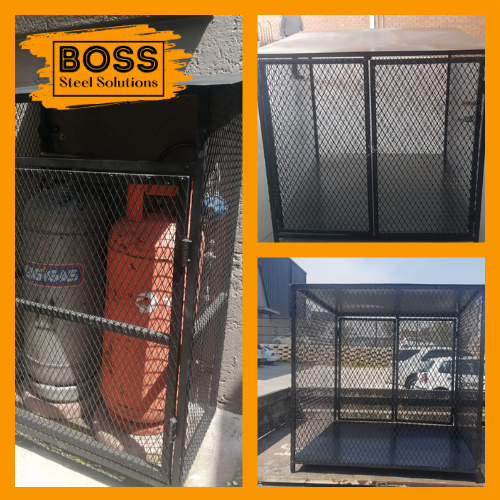 Gas bottle and Generator Cages - Boss Steel Solutions