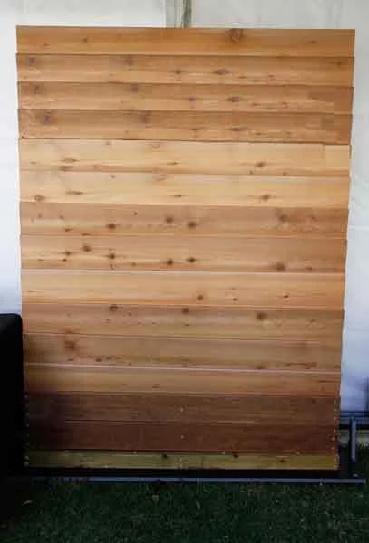 Wooden Back Drop Hire