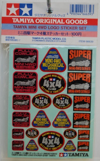 Mini 4WD Logo Sticker Set [66639] - Toysmart