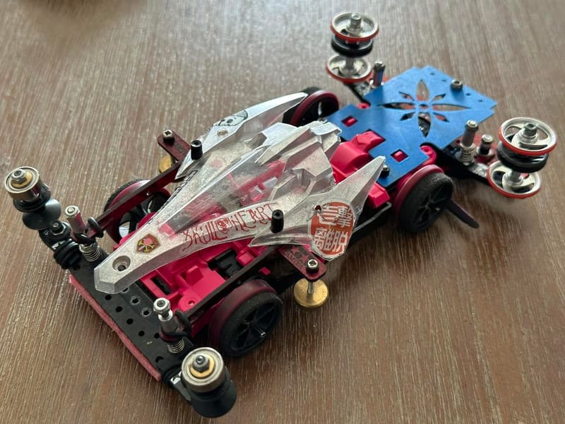 MSL suspension chassis tamiya mini 4WD with carbon cnc parts - Toysmart