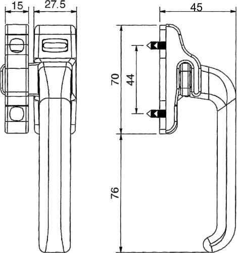 Casement Single Point Window Handle - pego.in