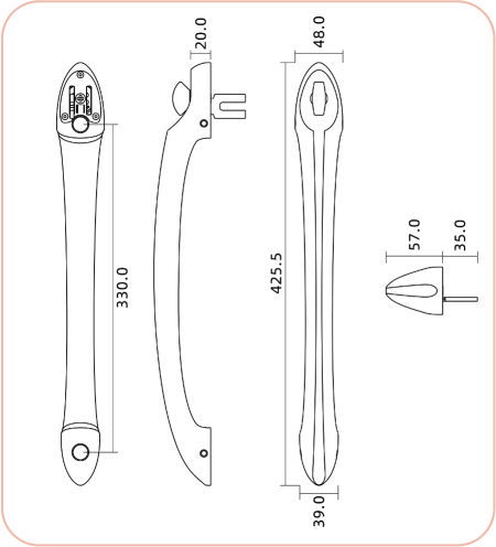 Sliding Multi Point Handles (Fork System) - pego.in