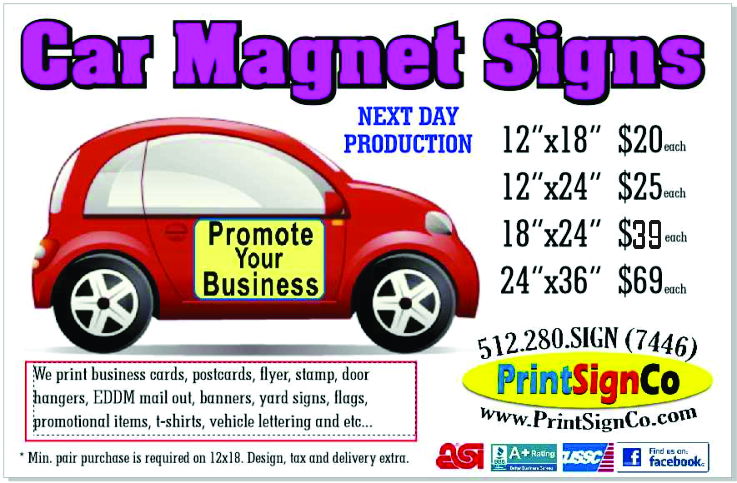 Magnet signs - PrintSignCo.com