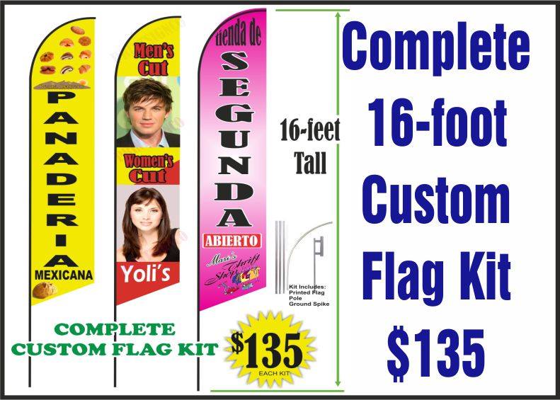 Custom Printed Feather Flags - PrintSignCo.com