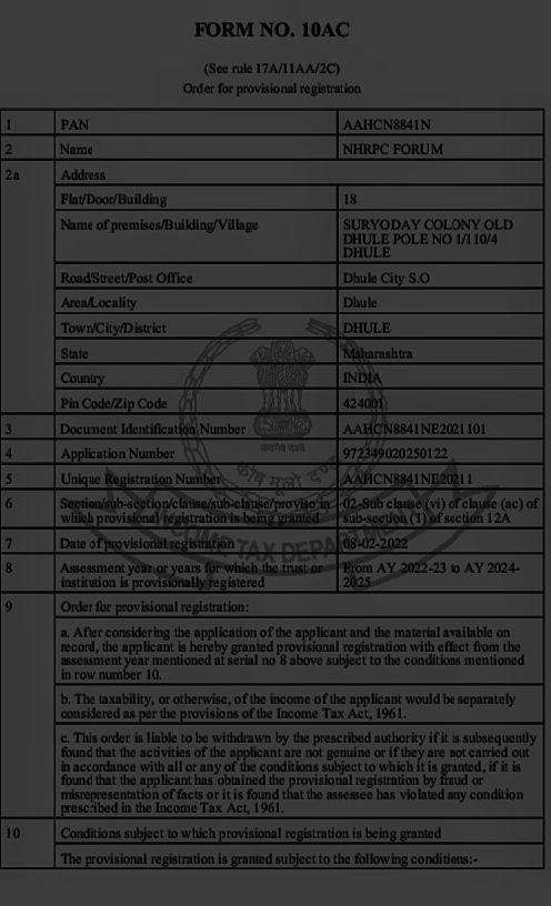 80G Certificate - www.nhrpcf.com