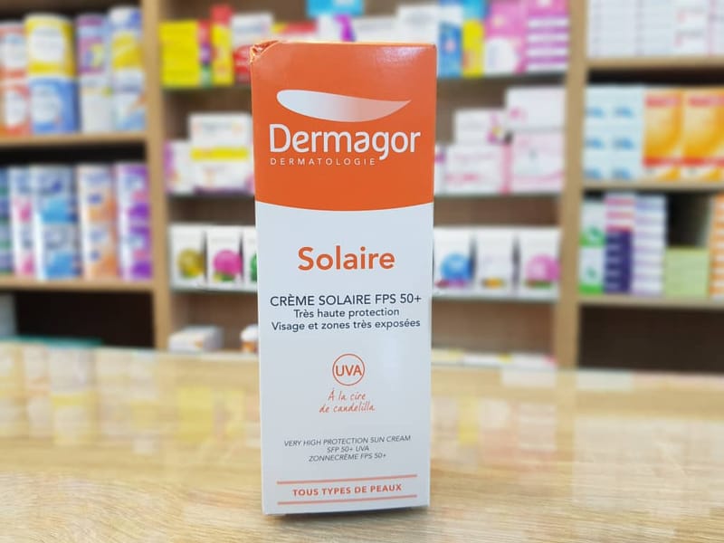 DERMAGOR Crème Solaire SPF 50+ 40ml - PHARMACIE HAKIKI