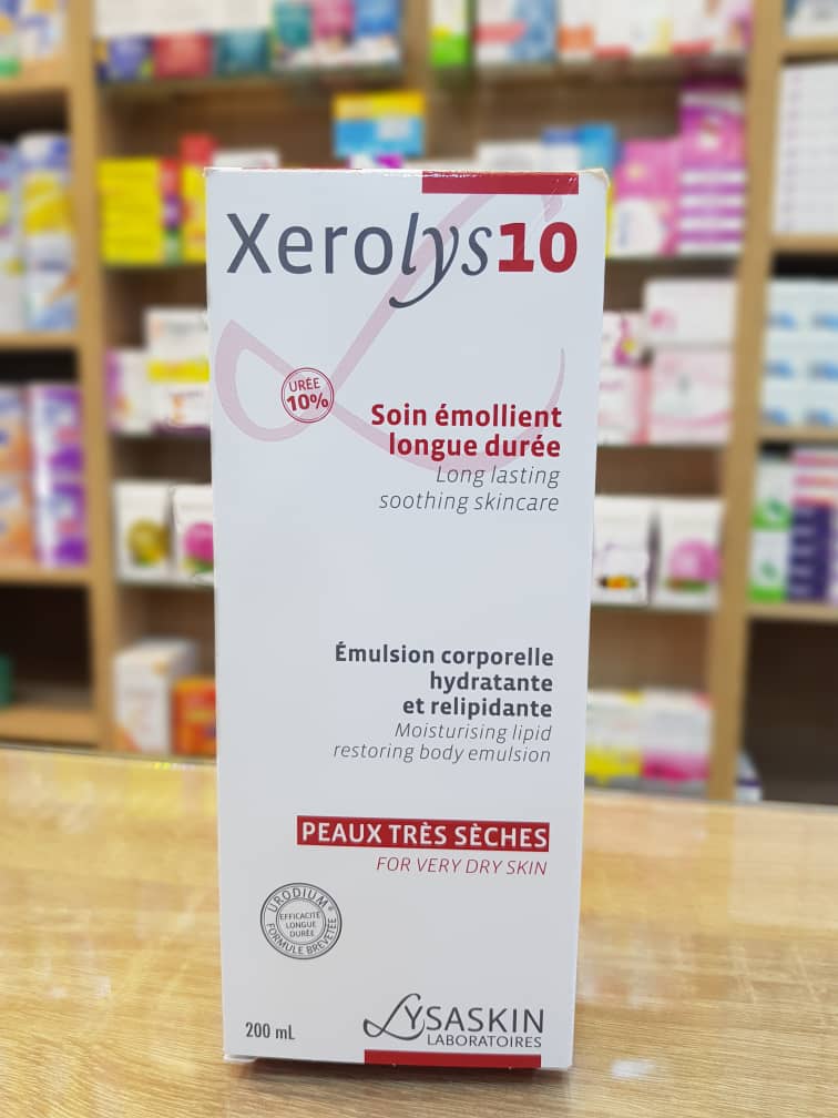 LYSASKIN Xerolys 10 Soin Emollient Pou Peaux Très Sèches 200ml ...