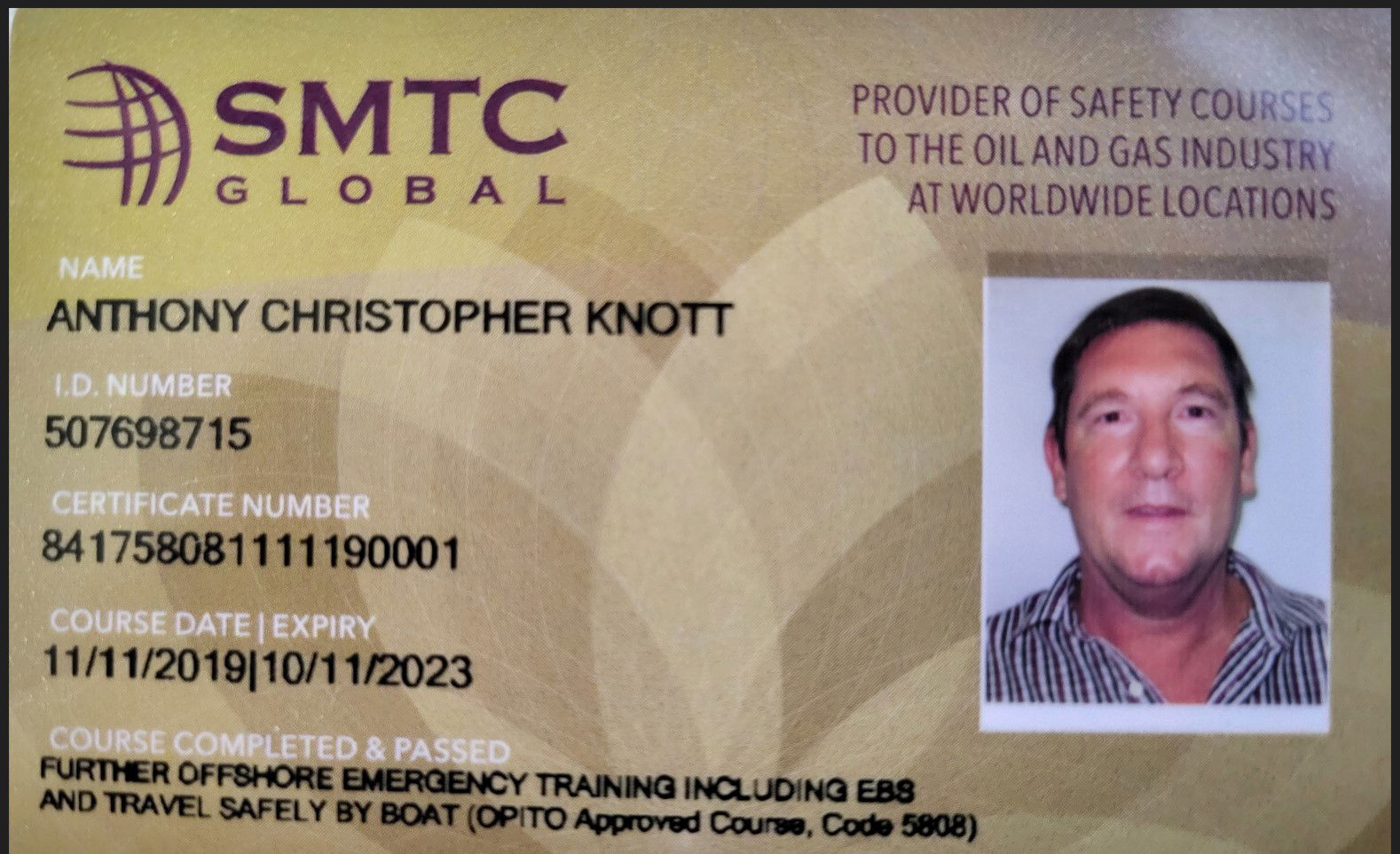 Offshore Survival Training UKOOA - anthonyknott.com