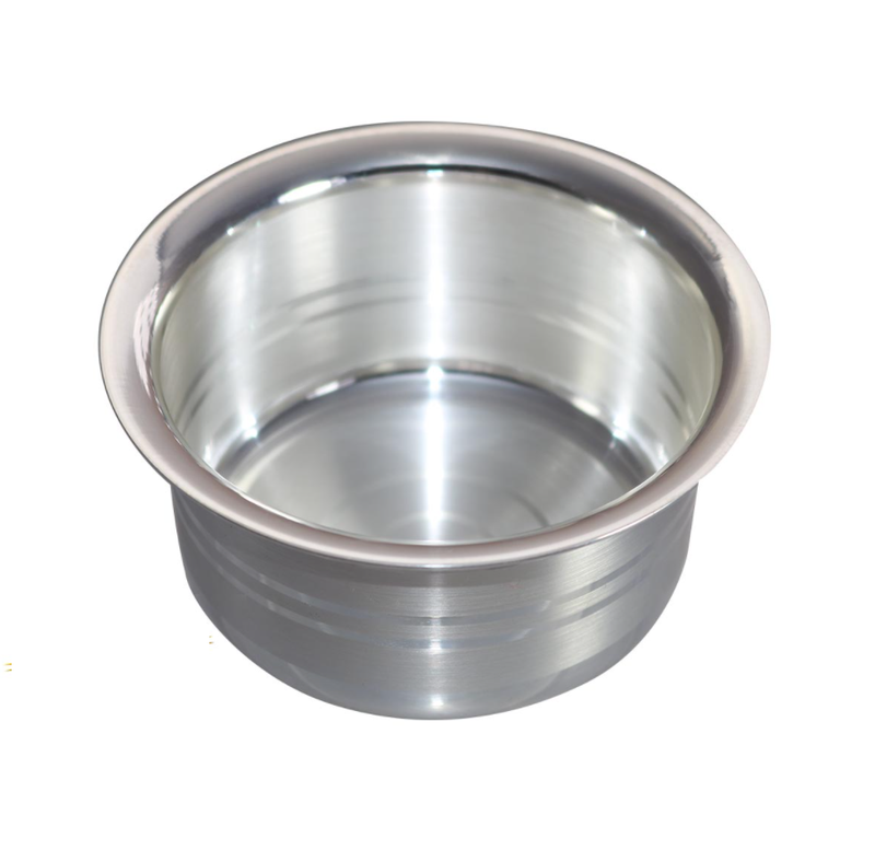 Small Silver Vessel for cooking - MahaGauri Creations