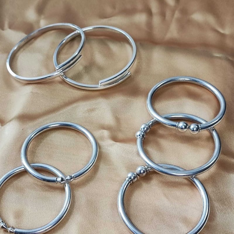 Silver Bangles - MahaGauri Creations