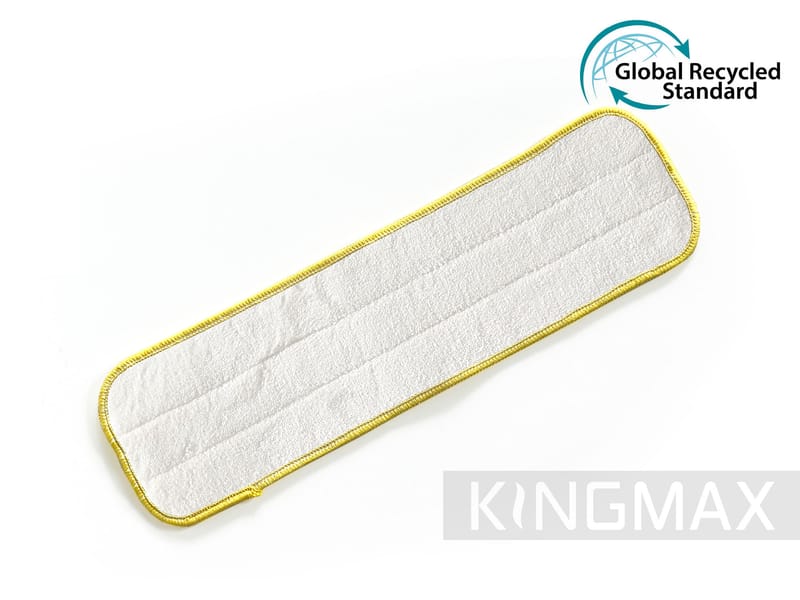100% rPET mop, recycled polyester flat mop pad| KINGMA