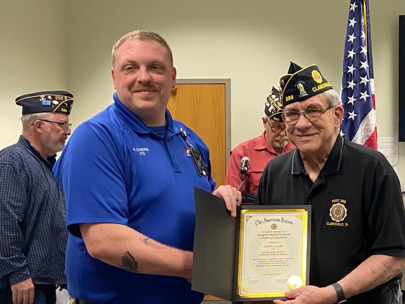 EMT of the Year - American Legion 'CSM Gary M. Crisp' Post 289